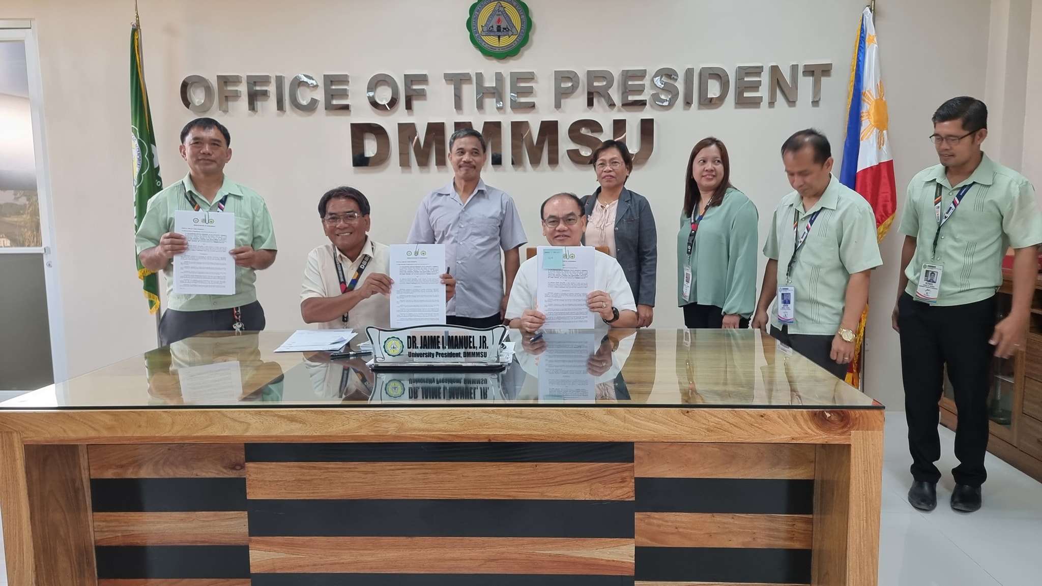 MOA Signing between ASC and DMMSU on the establishment of Apiculture ...