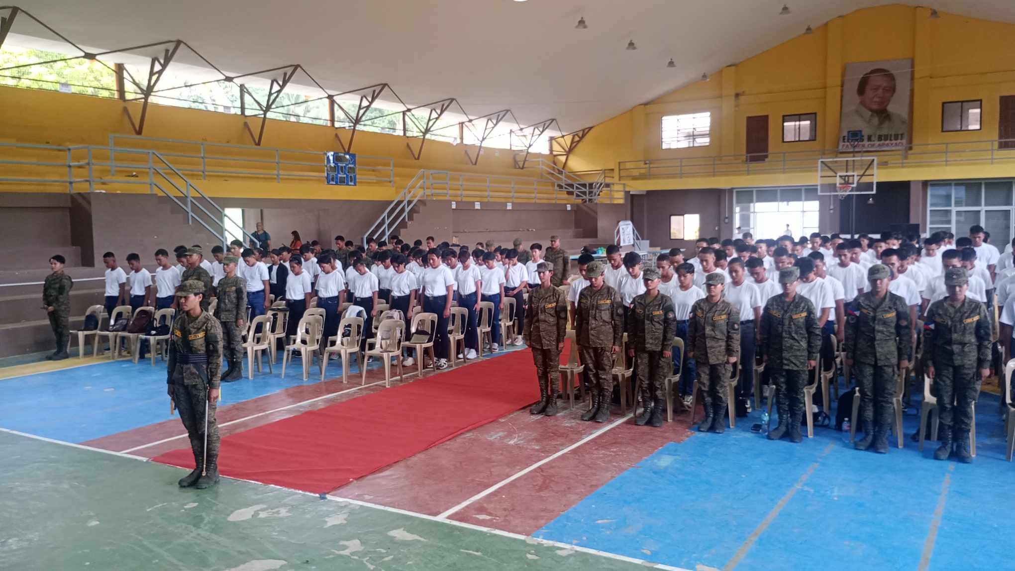 TURN-OVER OF COMMAND CEREMONY AND DONNING OF RANKS OF ASC ROTC CADET ...
