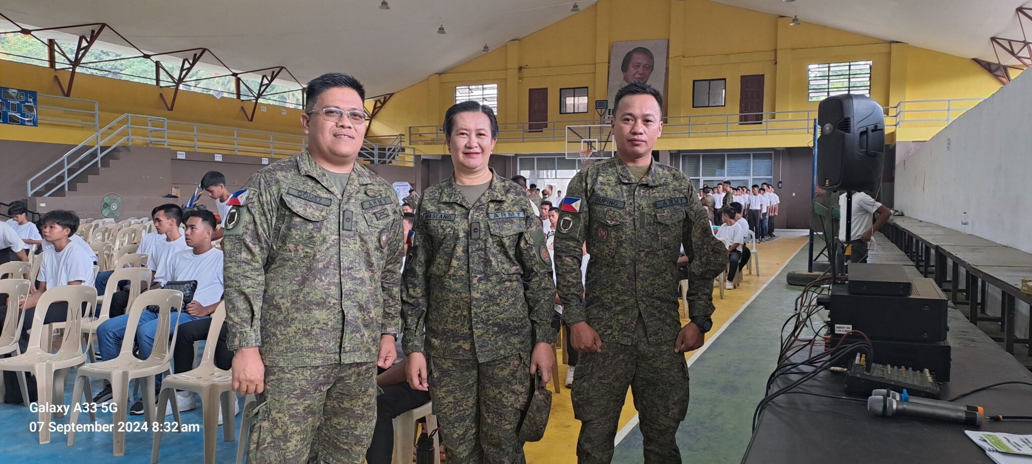 TURN-OVER OF COMMAND CEREMONY AND DONNING OF RANKS OF ASC ROTC CADET ...
