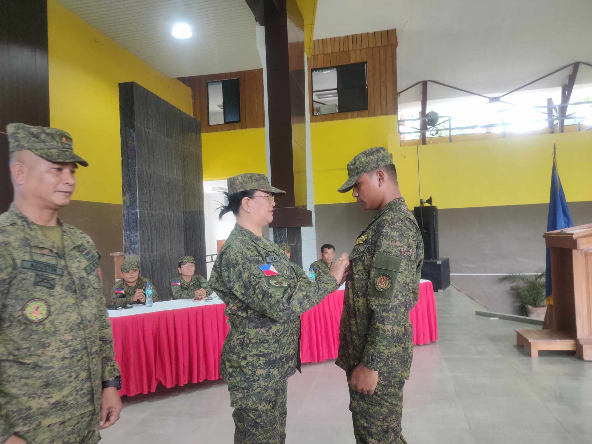 TURN-OVER OF COMMAND CEREMONY AND DONNING OF RANKS OF ASC ROTC CADET ...