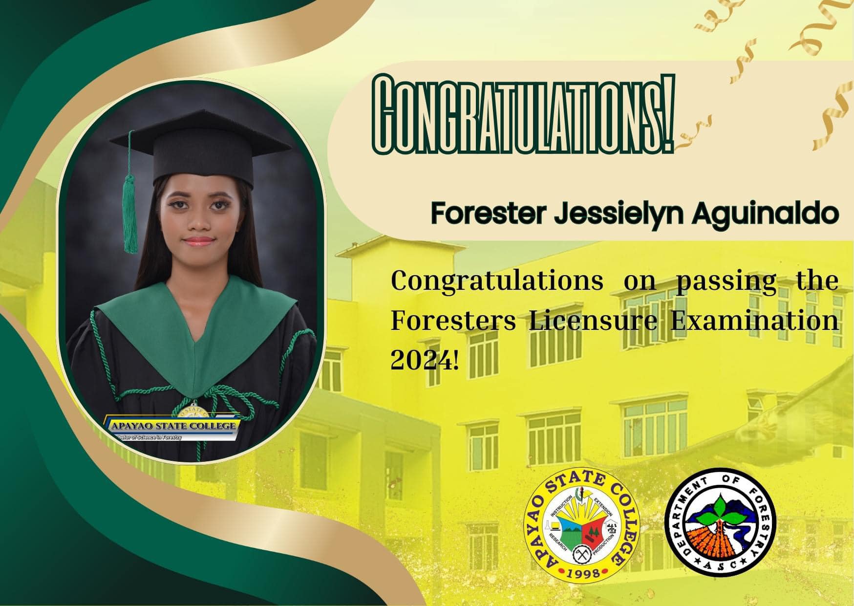 2024 FORESTERS LICENSURE EXAMINATION Passers! - Apayao State College